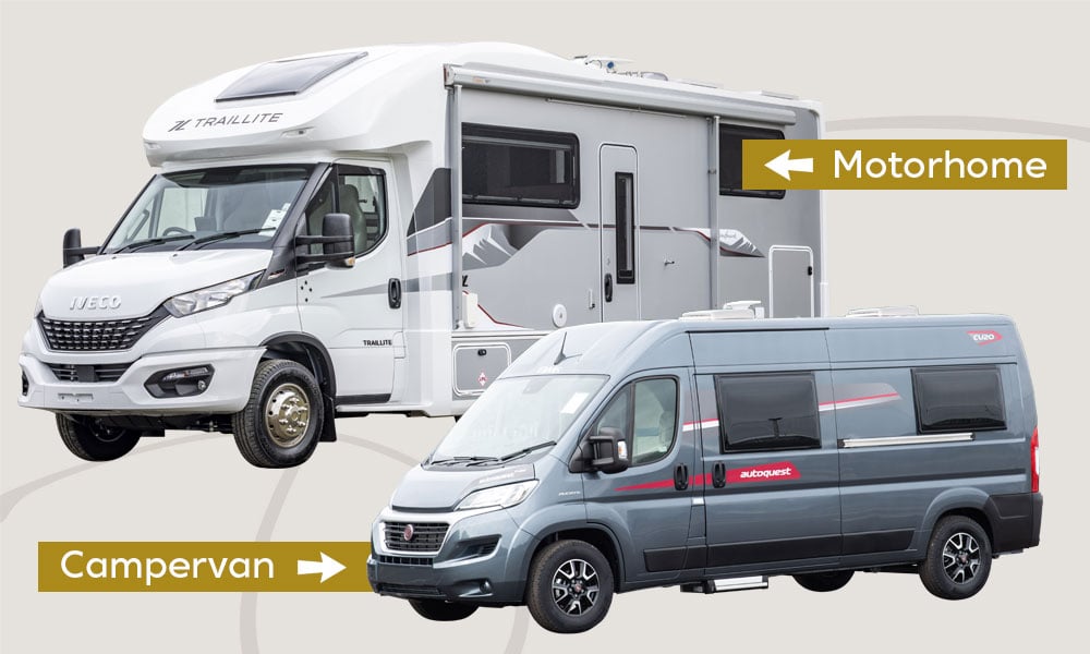 Motorhomes vs. Campervans - what's the difference?