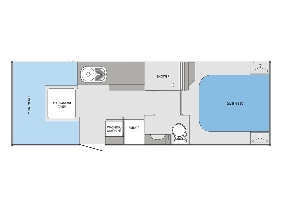 What are the different types of caravans layouts?